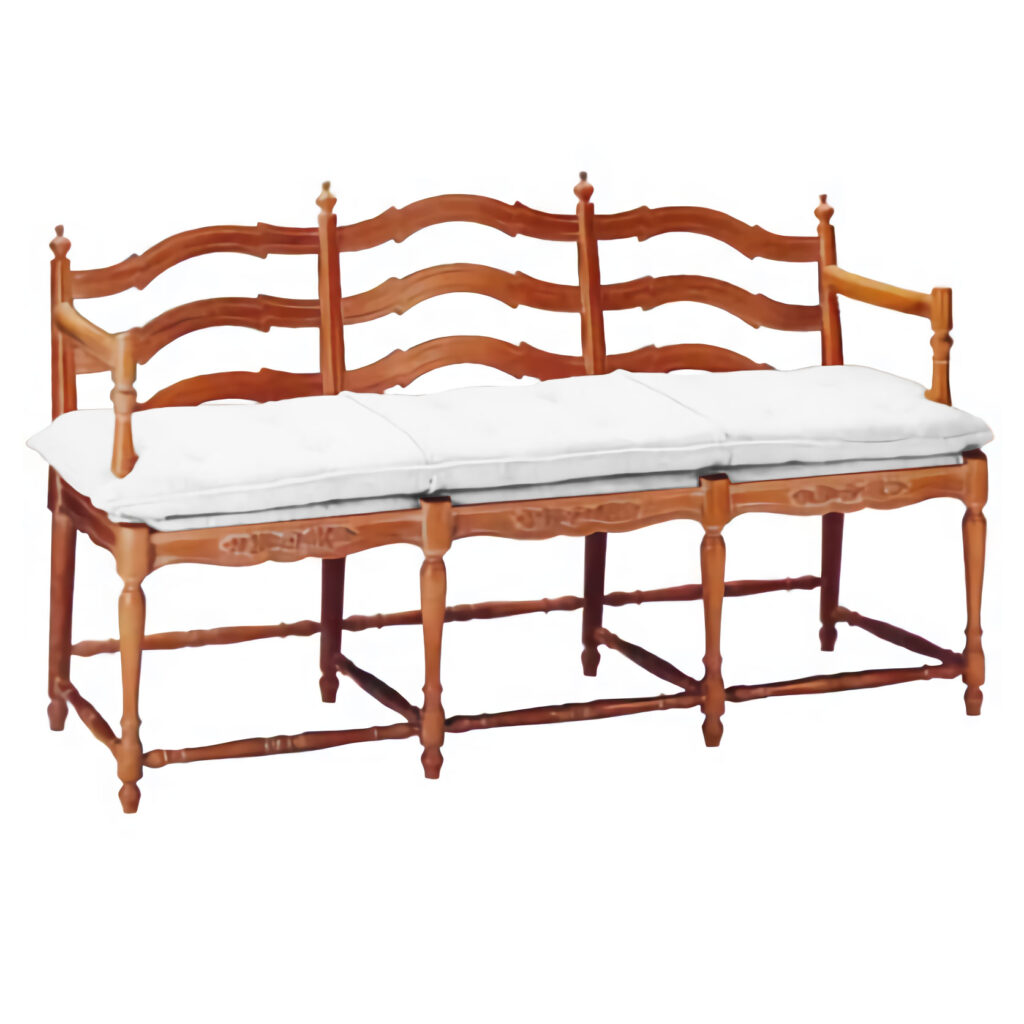 Ladderback Rush Seat Bench | Fremarc Designs Collection